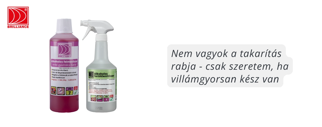 Nem vagyok a takarítás rabja - csak szeretem, ha villámgyorsan kész van ...